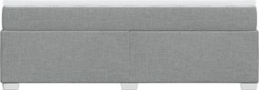 vidaXL Box spring postel s matrací 140x200 cm textil [3285137] Barva: světle šedá