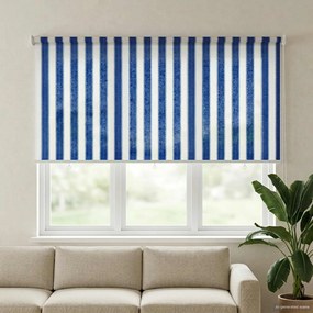 vidaXL Venkovní roletová žaluzie 90 % blokování UV 220 x 140 cm [43488] Barva: Modro-bílý pruh