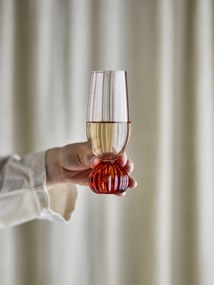BLOOMINGVILLE Sklenice na šampaňské TAURIN růžová
