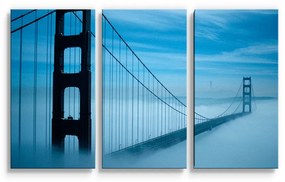 Sablio Obraz - 3-dílný Golden Gate 3 - 120x80 cm