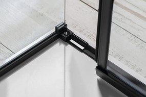 Polysan Polysan, ALTIS LINE BLACK obdélníková sprchová zástěna 1400x1000 mm, L/P varianta, AL4112BAL6112B
