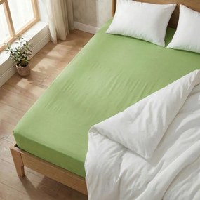 Kvalitex Jersey prostěradlo světle zelené 200x200cm