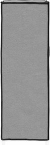 Botník šedý 60 x 28 x 90 cm textil 337262