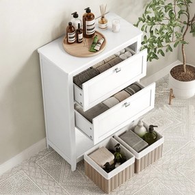 Koupelnová skříňka AUK-E1054 WT, mdf, bílá (60 x 30) cm