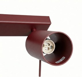 Sollux Lighting Stropní svítidlo RING 6L bordó