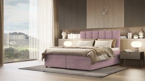 SFAB Kontinentální čalouněná postel VENUS (160x200 cm) Látka Velutto: Velutto 02 - Béžová