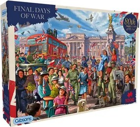GIBSONS Puzzle Poslední dny války / 1000 dílků / 68 x 49 cm