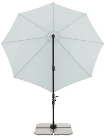 DERBY DX 335 cm - zahradní slunečník s boční nohou světle šedá