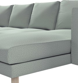 Potah na pohovku IKEA Norsborg 4-místná se šezlongem barva zelená látka pletený vzor
