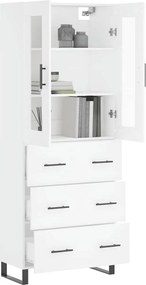 Skříň highboard bílá 69,5 x 34 x 180 cm kompozitní dřevo 3198425