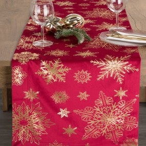 VÁNOČNÍ BĚHOUN NA STŮL JOY4 40X140 CM VZOROVANÝ
