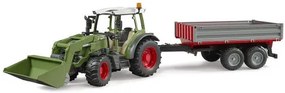 Bruder 2182 Traktor Fendt Vario 211 s čelním nakladačem a sklápěcím přívěsem