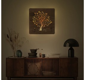 Li-Go "Ořešák" světelný obraz 230V 62x62cm provedení povrchu: dub světlý