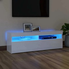 vidaXL TV skříňka s LED osvětlením 120 x 35 x 40 cm [804381] Barva: Bílá