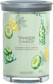 Yankee Candle vonná svíčka Signature Tumbler ve skle velká Cucumber Mint Cooler 567g