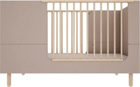 Rostoucí dětská postýlka BASIC 70x140 cm MOCCA