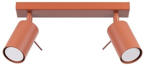Bodové svítidlo v cihlové barvě 6x30 cm Etna – Sollux