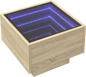 Noční stolek s Infinity LED dub sonoma 40 x 40 x 30 cm 3284065