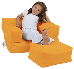 Atelier del Sofa Zahradní sedací vak Kids Single Seat Pouffe - Orange, Oranžová