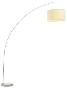 60298 vidaXL Nastavitelná stojací lampa oblouk krémová 192 cm