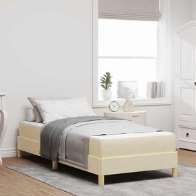 Postel s boxspringem s matrací Krémová 90 x 190 cm textil 3398533