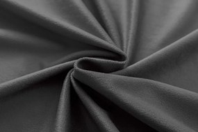 Zatemňovací závěs DREAM VELVET 140x250 cm, tmavě šedý Zavěšení: Kovové kroužky