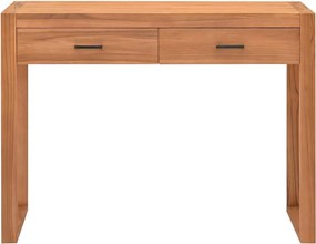 Psací stůl se 2 zásuvkami 100 x 40 x 75 cm teakové dřevo 325270