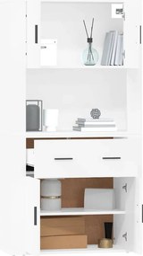 Skříň highboard bílá kompozitní dřevo 3185367