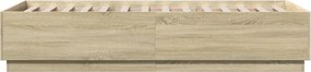 Rám postele dub sonoma 90 x 200 cm kompozitní dřevo 3209725