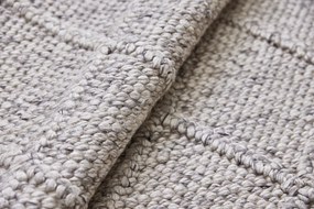 Diamond Carpets India, Ručně vázaný kusový koberec Old Town DE 3210 Grey Mix, 140x200, šedá, ložnice