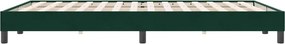 Postel Box Spring bez matrace tmavě zelená 160x220 cm samet 3315882