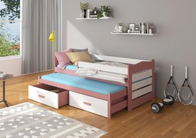 ADRK Furniture Postel dvojitá s bariérou TIARRO 200x90 CH-Tia-P+W-206-E1396