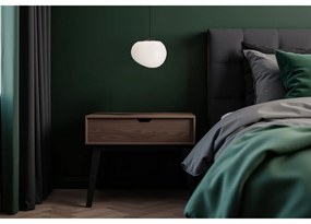 Černo-bílé závěsné svítidlo ø 25 cm Stones – Candellux Lighting