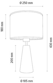 Spot-Light 7017403211528 - Stolní lampa MERCEDES 1xE27/40W/230V dub