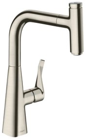 Hansgrohe Metris Select - Páková kuchyňská baterie 240 s odnímatelným výtokem, vzhled nerezu 14857800