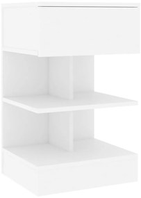 Noční stolky 2 ks bílé 40 x 35 x 65 cm kompozitní dřevo