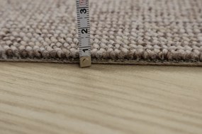 Timzo, Metrážový koberec Neapol 4713 - neúčtujeme odřezky z role, na míru, šíře 1,33m,1m,2m,3m,4m,5m, béžová, filc, chodba / předsíň