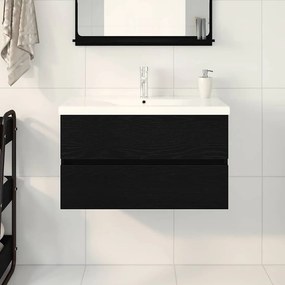 Skříňka pod umyvadlo Černý dub 80 x 39 x 62 cm Kompozitní dřevo 3333147