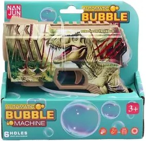 Bublifuk pistole Dinosaurus 16 cm / Hračka na bubliny / plast / 4x AA
