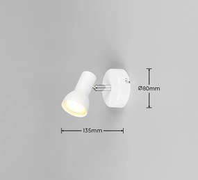 Bílé bodové svítidlo ø 8 cm Cantar – Reality