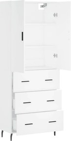 Skříň highboard bílá 69,5 x 34 x 180 cm kompozitní dřevo 3195859