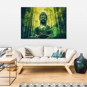 Gario Obraz na plátně Budha v bambusovém lese Rozměry: 60 x 40 cm