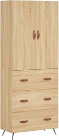 Skříň highboard dub sonoma 69,5 x 34 x 180 cm kompozitní dřevo 3195822