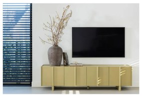 Khaki TV stolek z borovicového dřeva 200x53x46 cm Basu – WOOOD