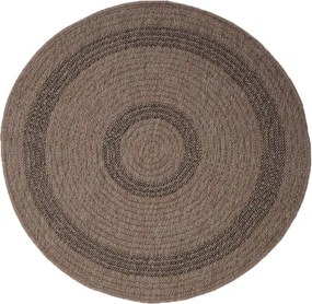 Koberec Indiana 08866A JUTE / BLACK kruh