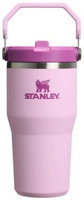 Růžová termoska z nerezové oceli 600 ml IceFlow™ Flip Straw 2.0 Cherry Blossom – Stanley