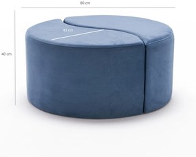 Atelier del Sofa Taburet Alis Puf - Blue, Modrá