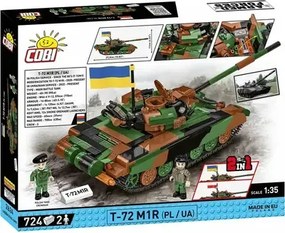 COBI 2624 Armed Forces T-72 M1R (PL/UA) / 724 kostek / 2 figurky / 1:3