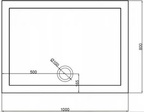BPS-koupelny Obdélníkový sprchový kout HYD-OK06B 100x80 chrom/transparent + vanička HYD-OSV-ST03A bílá