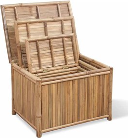 Úložné boxy 3 ks bambus 242495
